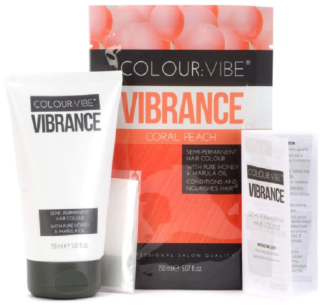 COLOUR VIBE Vibrance Semi-permanentní barva na vlasy Coral Peach 150ml